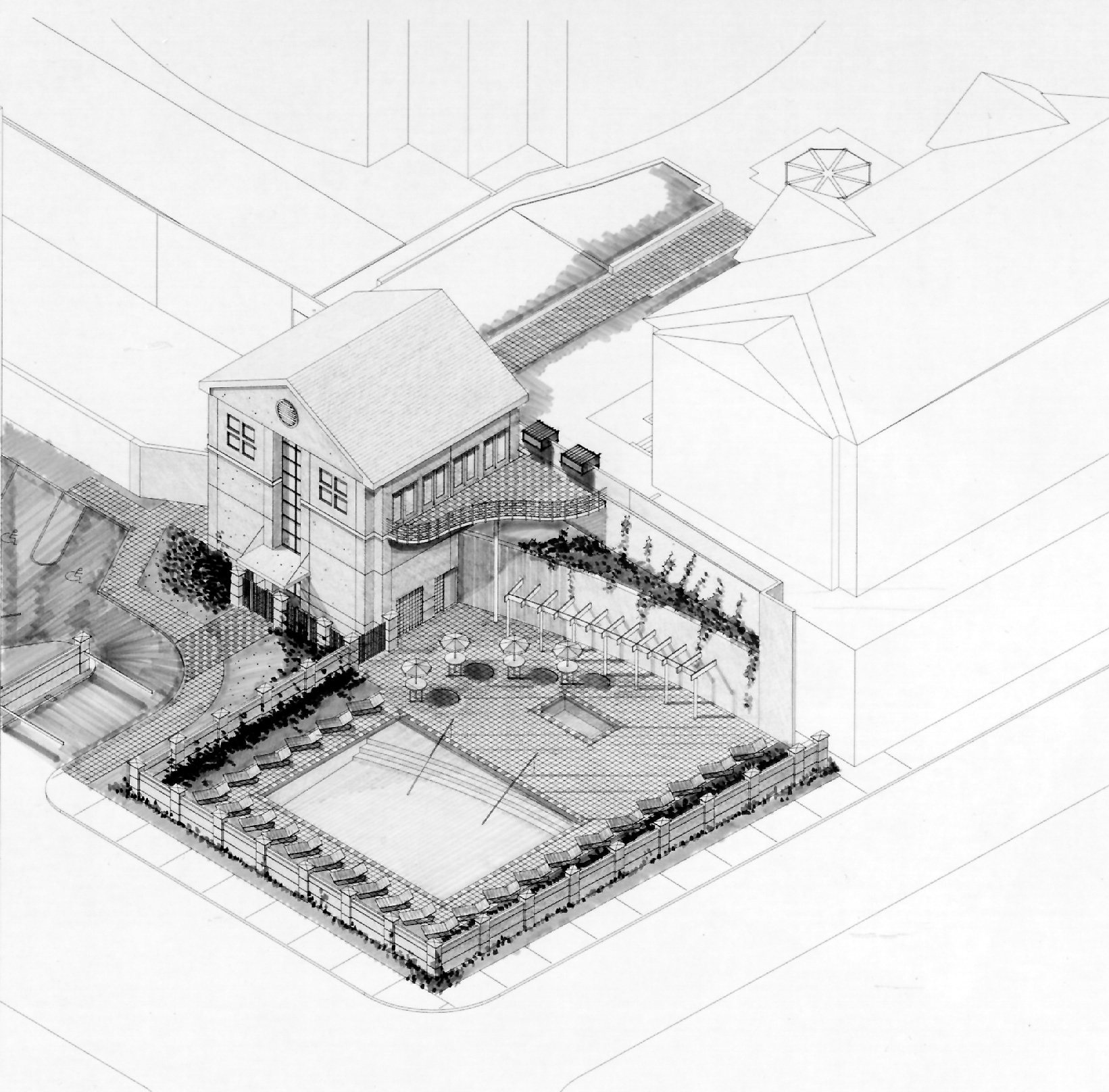 The Oaks at Buckhead Pool Pavilion - POH Architects